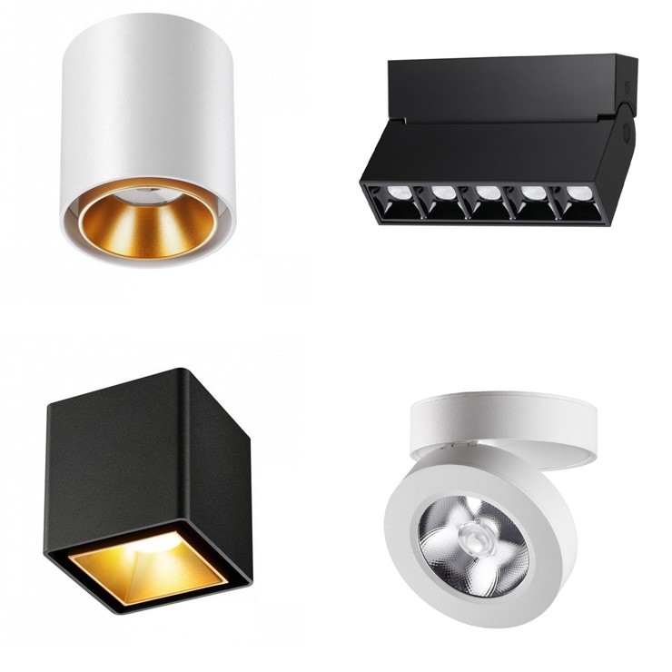 Точечные накладные светильники Novotech от официального дилера.